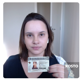 Assinando com Selfie com documento